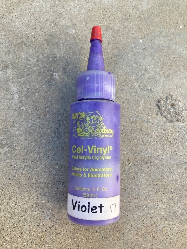 CARTOON COLOUR COMPANY Violet 17 Cel-Vinyl Paint Bottle Discontinued ...