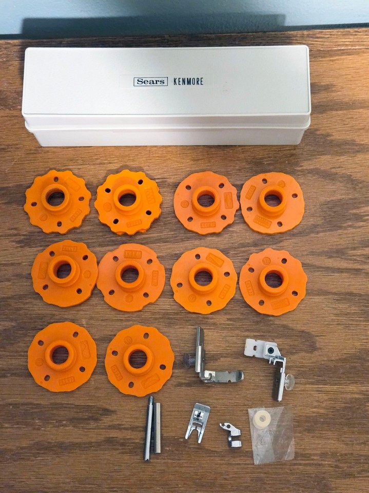 Vtg Sears Kenmore Patterns & Cams Sewing Machine Pattern Disc Cams 10 ...