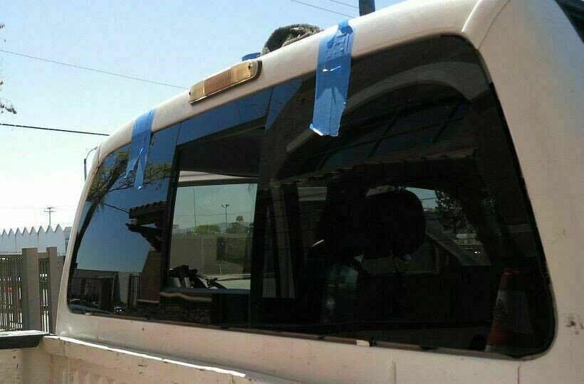 Fits 2008-2016 Ford F250 F350 Back Glass Manual Sliding Window NonHeat ...