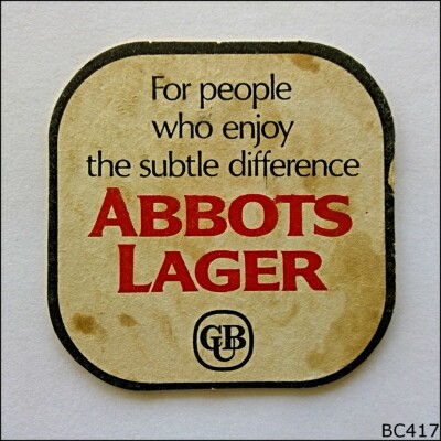 Abbots Lager CUB Coaster (B417) | eBay Australia