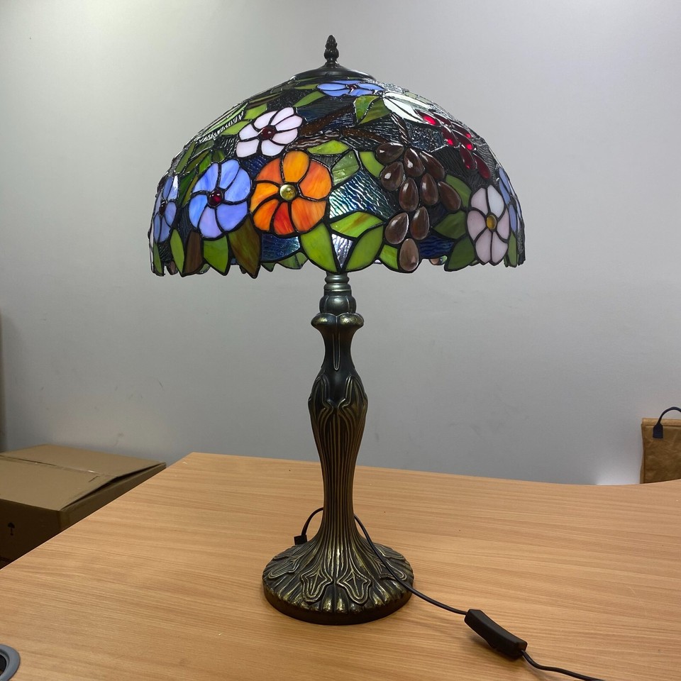 Multicolor Big Size Table Lamps 16 inch wide Shade Hancrafted Art ...