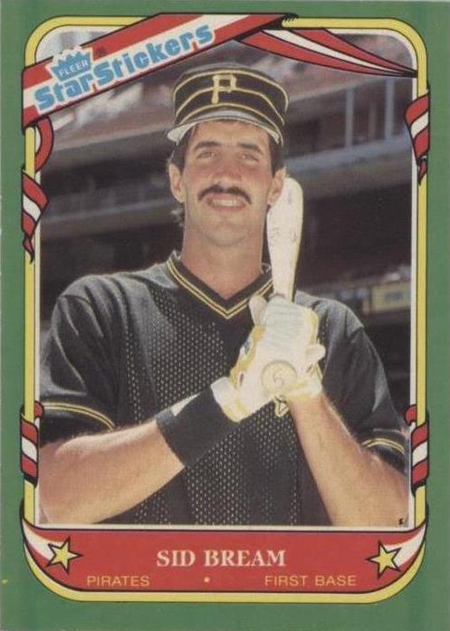 1987 Fleer Star Stickers - Sid Bream #14 for sale online | eBay