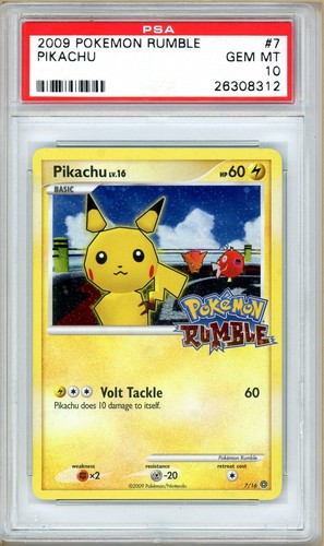 Pokémon - Pikachu Pokémon Rumble #7 PSA 10 | eBay