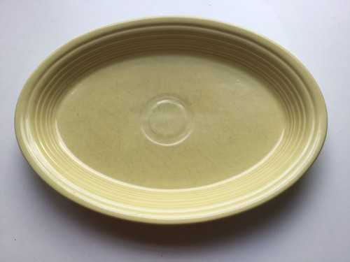 Fiestaware Pale Yellow (Retired Color) Large Serving Platter | eBay