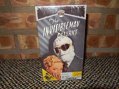 THE INVISIBLE MAN RETURNS VHS VIDEO FACTORY SEALED NEW Horror Vincent ...