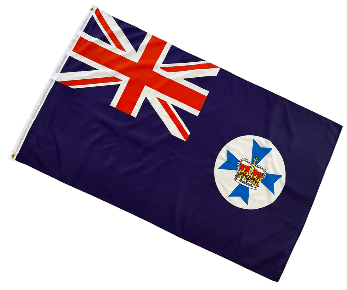 Queensland Flag Queensland, Flagge Des Zustandes Und Des Wappens