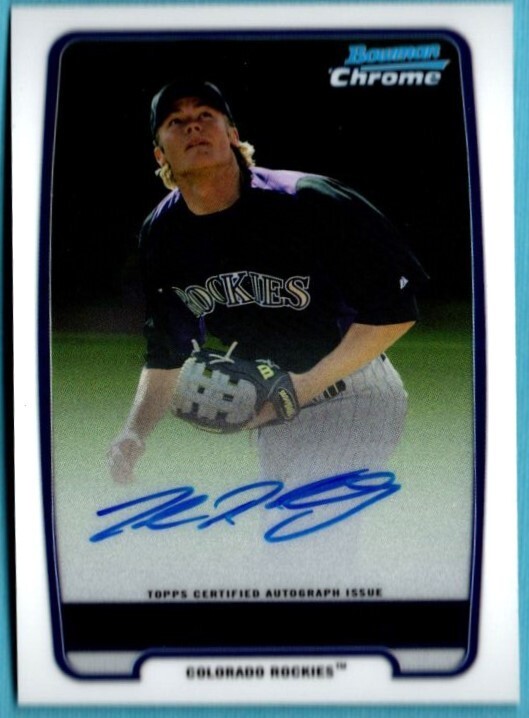 2012 Bowman Chrome Autograph Auto Josh Rutledge Card # BCA-JR | eBay