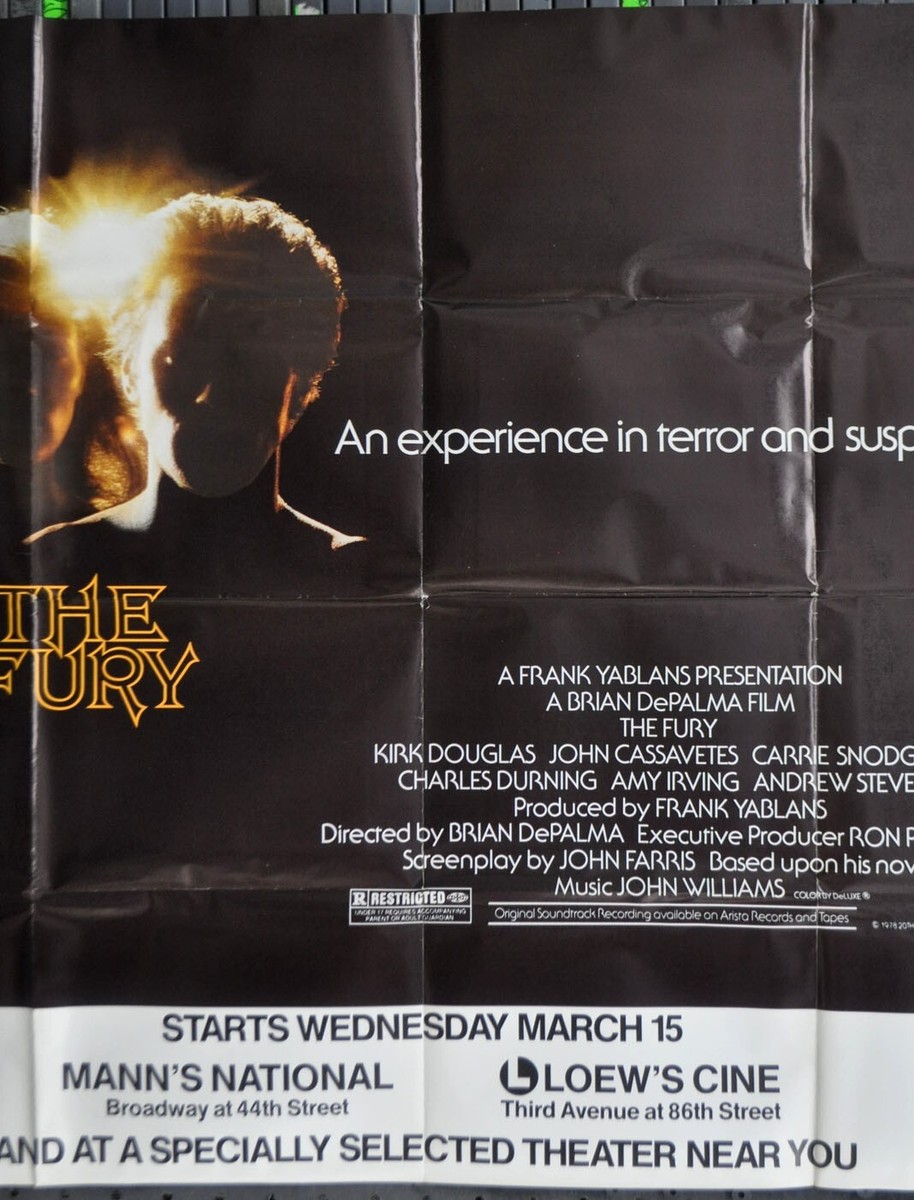 The Fury 1978 Poster