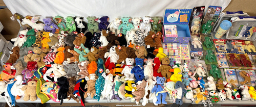 ~LOT OF 122+ TY BEANIE BABIES, JINGLES, CLIPS & TEENIES (BEANIES ...