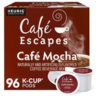 Cafe Escapes Cafe Mocha, Keurig K-Cup Pod, 96 Count | eBay