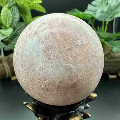 315g natural pink opal sphere quartz crystal ball gem healing decor | eBay