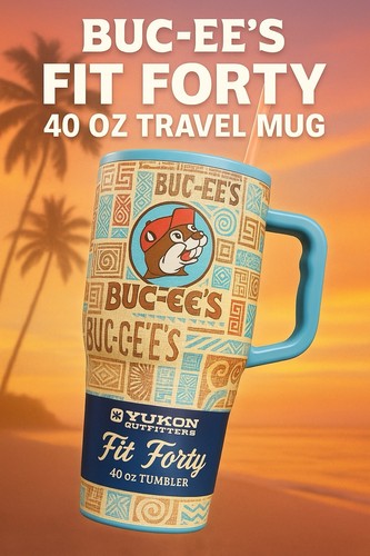 Buc-ee’s Bucees Yukon Fit Forty 40oz Limited Edition Summer Tiki ...