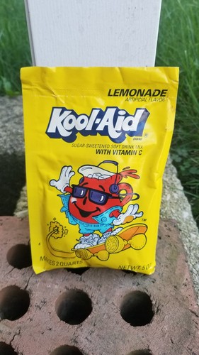 Vtg 1980's Kool Aid Large Pack Lemonade Flavored Soft Drink Mix ...