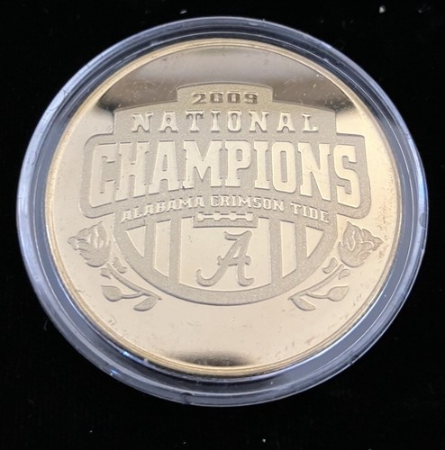 2009 National Championship Coin Alabama 24kt Gold Plated | eBay
