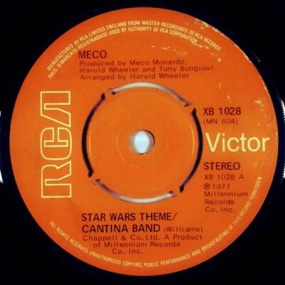 Meco - Star Wars Theme/Cantina Band & Funk [7" 45 rpm Single] UK Import ...