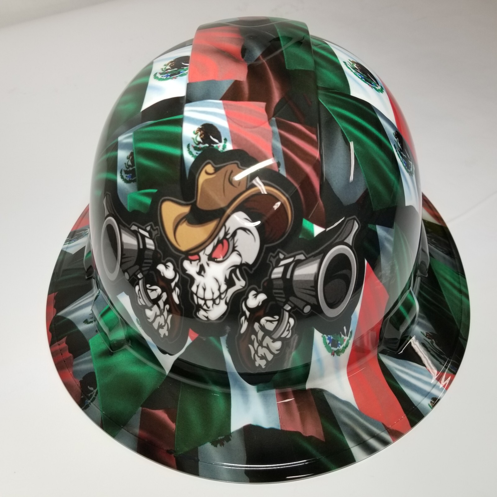 full brim hard hat custom hydro dipped IN MEXICAN OUTLAW COWBOY 🤠 PRIDE ...