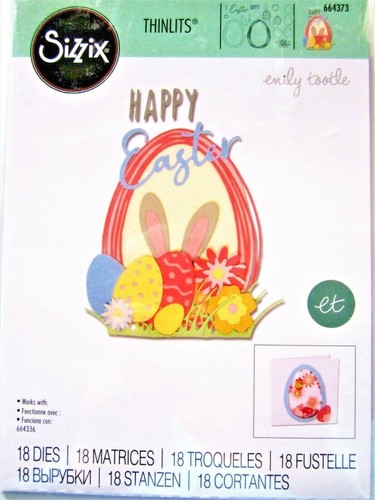 Easter Sentiments Sizzix Thinlits Metal Die Set 664373 NEW! 630454259572 | eBay