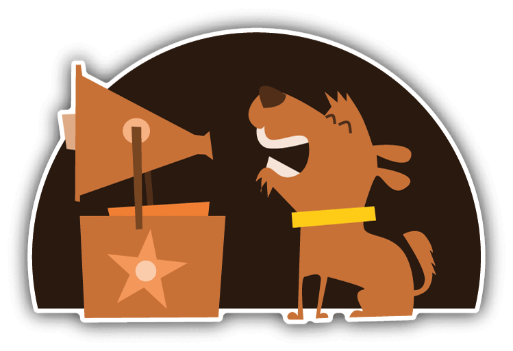 Dog Bark Mouthpiece Cartoon Car Bumper Sticker Decal | eBay