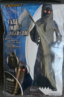 Spirit Fade In Fade Out Phantom Childs Halloween Costume Kids M 8-10 ...