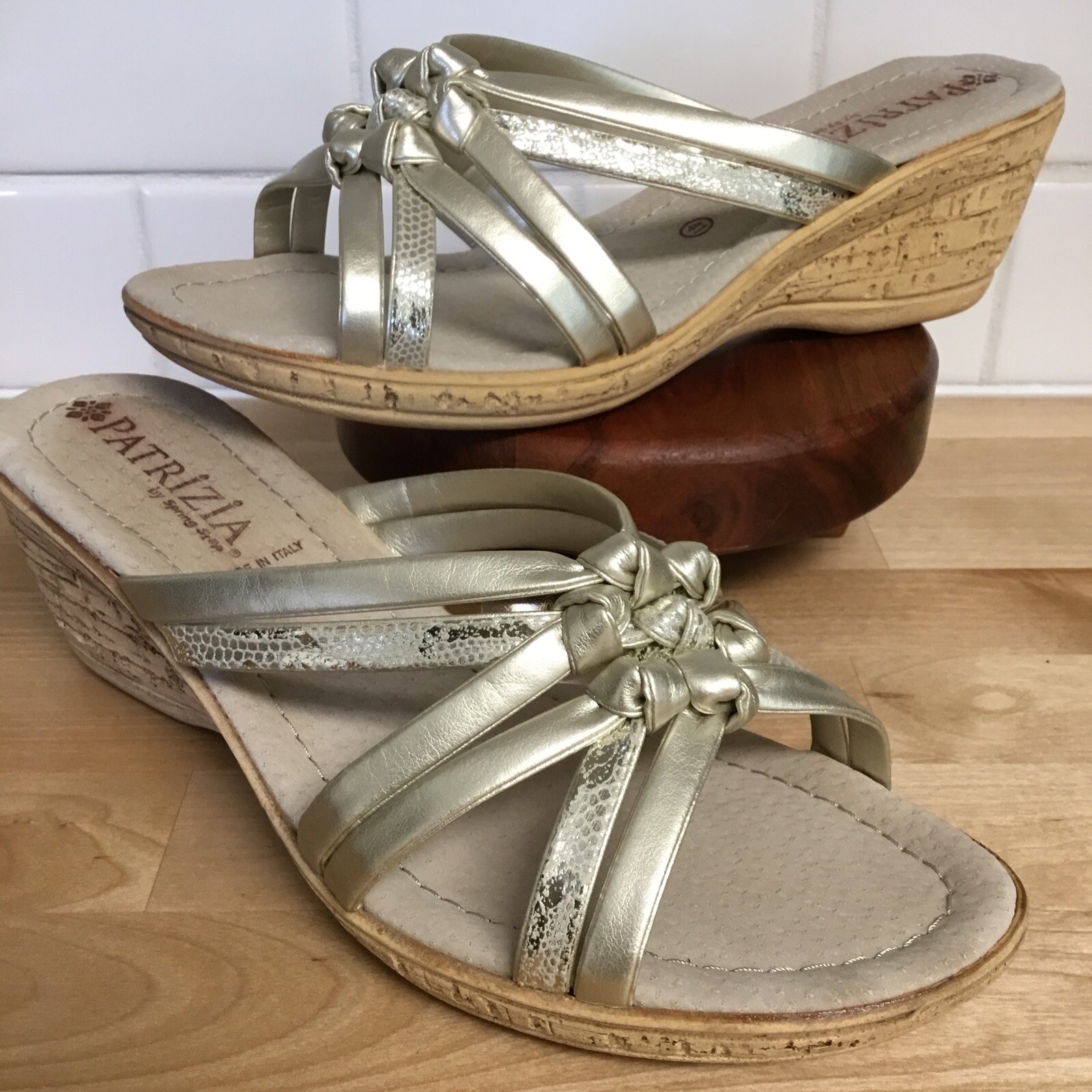 Patrizia Spring Wedge Heel Sandals Shoes Soft Silver … - Gem