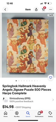 Springbok Hallmark Heavenly Angels Jigsaw Puzzle 500 Pieces Harps ...