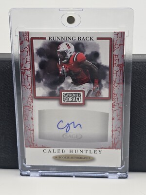 2021 SAGE Premier Draft #A114 Caleb Huntley Auto Altanta Falcons Rookie ...