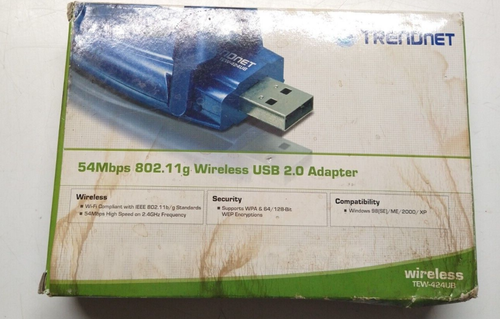 Trendnet 54Mbps 802.11g Wireless USB 2.0 Adapter Wi-Fi Internet TEW ...