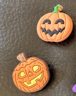PUMPKIN Halloween Jibbitz Charms x 2 | eBay