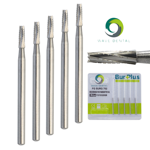 Wave Dental Surgical Length Bur 702 Carbide Taper Fissure FGOS 25mm ...