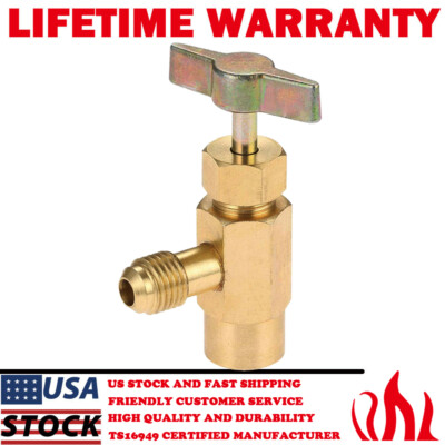 HVAC AC Can Tap Valve Refrigerant Dispenser Tank Adapter 1/4 Freon hose ...