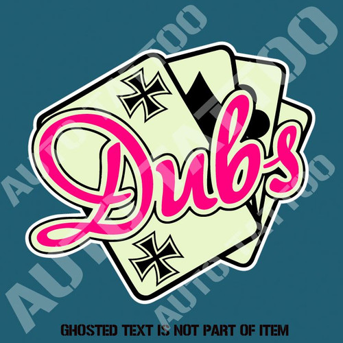 AIR COOLED DUBS DECAL STICKER VDUB DUB RETRO HOT ROD RAT ROD VINTAGE ...
