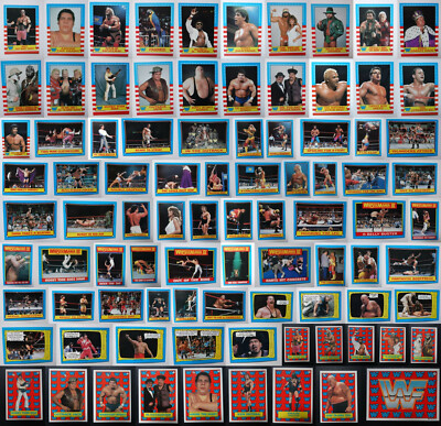 1987 Topps WWF WWE Wrestling Sticker And Trading Cards Complete Your ...