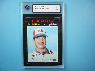 1971 TOPPS MLB BASEBALL CARD #699 JIM BRITTON HI# KSA 7 NM '71 SHARP ...