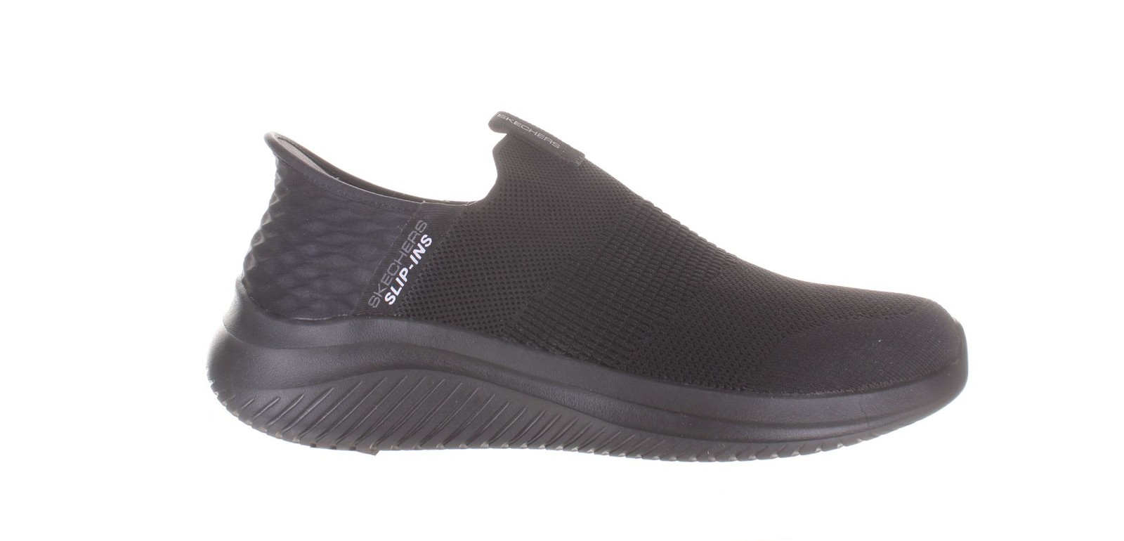 Skechers Mens Smooth Step Black Walking Athletic Black - Gem