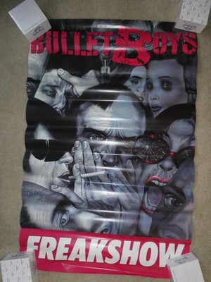 Vintage 1990s Music Store Promo Poster Bullet Boys Freak Show 36x24" | eBay
