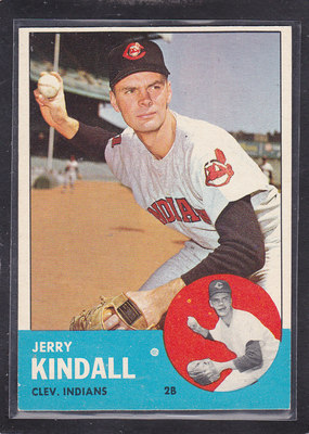 1963 JERRY KINDALL - Topps Baseball Card # 36 - Cleveland Indians ...