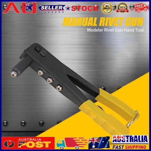 Anti-slip Handle Rivet Gun Manual Riveting Drill Repair Tool 4.8mm ...