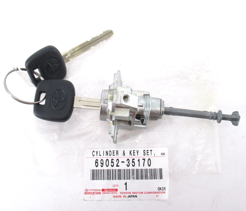 Genuine OEM Toyota 69052-35170 Driver Door Lock Cylinder Set 2007-14 FJ ...