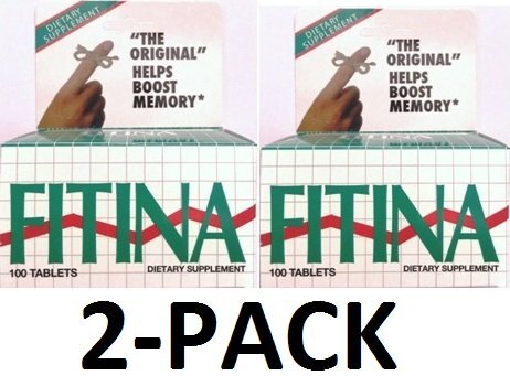 2 Pack Of Fitina Original Memory Boost Daily Dietary Supplement 100 ...