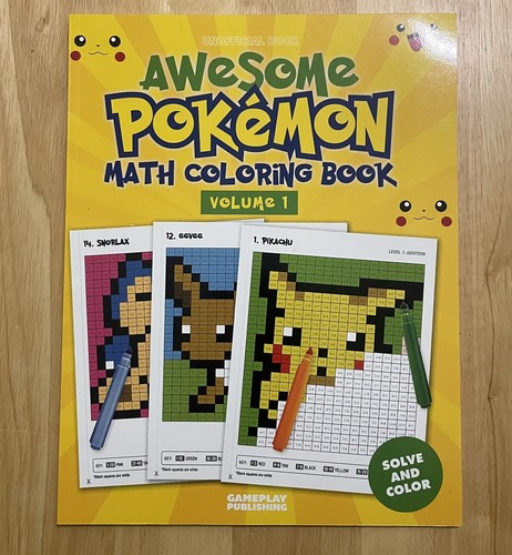Awesome Pokemon Math Coloring Book Gameplay Publishing Rare Pikachu ...