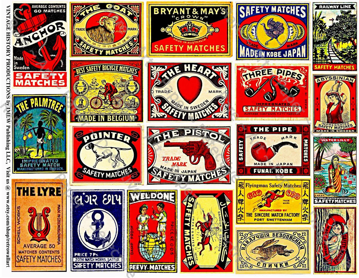 Vintage Matchbox Art