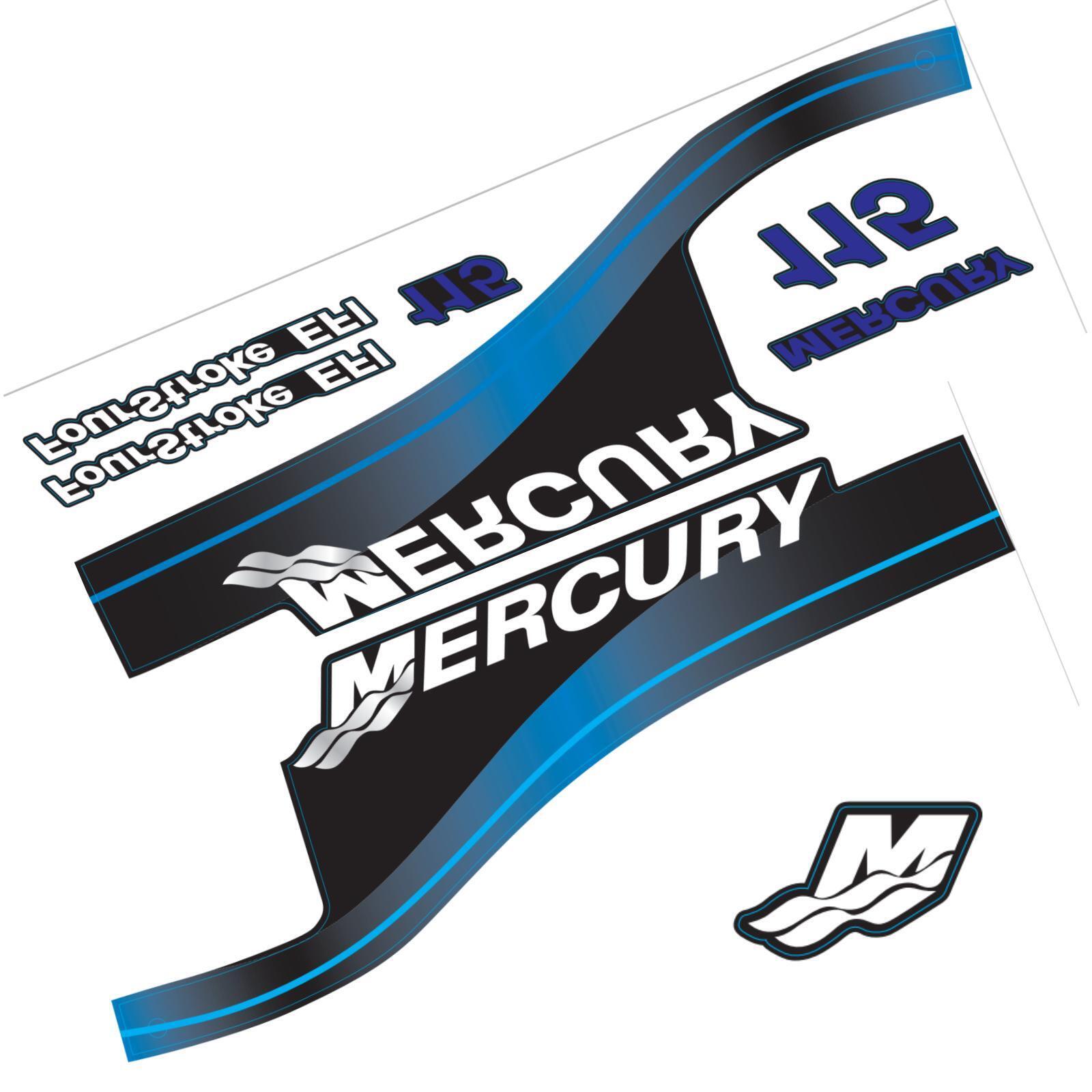 Mercury Outboard Decals Sticker 115hp EFI 4-Stroke 37-881649A01 Blue | eBay