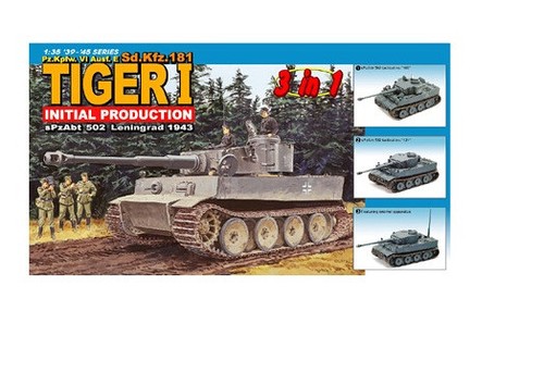 Dragon 6252 - 1/35 Tiger I Initial Prod.Pz.Abt.502 '43 - Neu | eBay.de