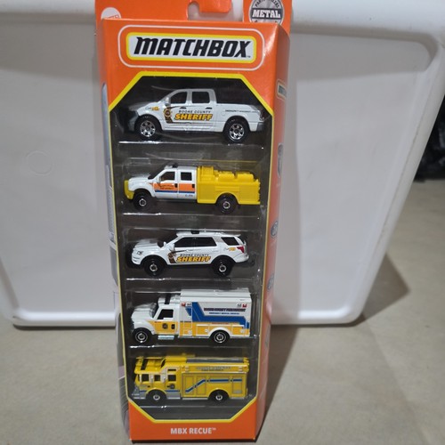 MATCHBOX MBX RECUE (LISTED ON PACKAGE) RESCUE 5 CAR PACK NEW IN PACK ...