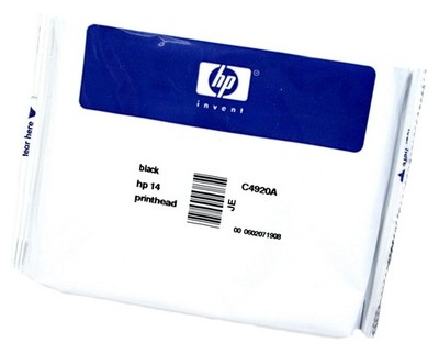 Genuine HP 14 Black Printhead C4921 OfficeJet 7110 D135 7110xi CP1160tn ...