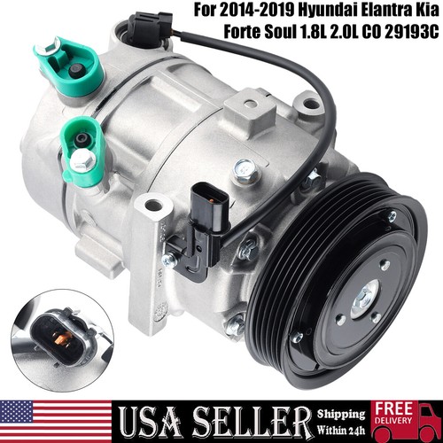 AC A/C Compressor `For Kia Forte Soul & Hyundai Elantra 1.8L 2.0L 2014 ...