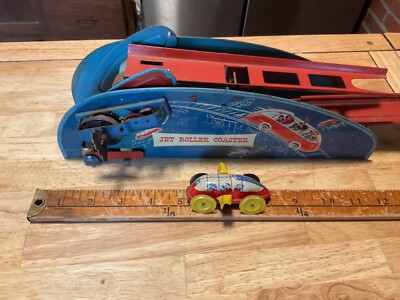 1940s Wolverine Tin Litho Toy Jet Roller Coaster w/ Little Car MFD ...