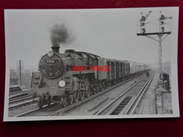 PHOTO BR STANDARD CLASS 5 LOCO NO 73116 ISEULT | eBay UK
