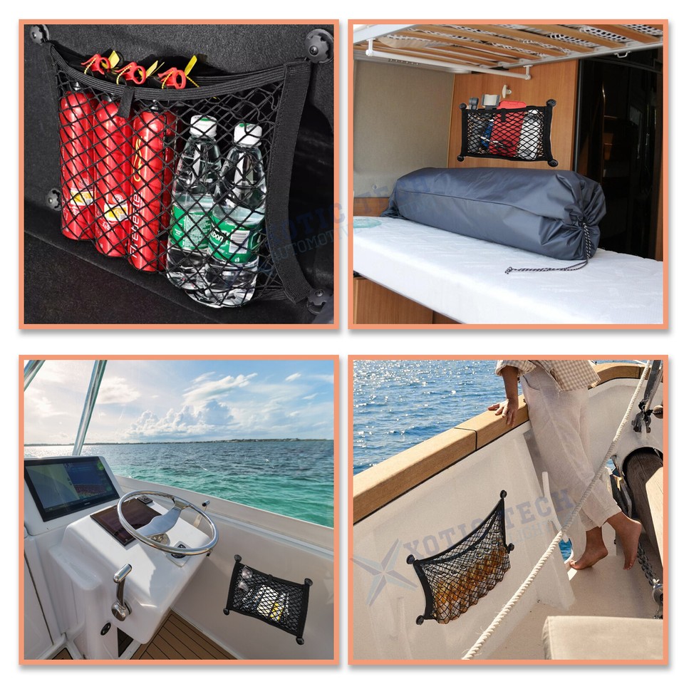 2 Packs Envelope Style Truck Car SUV Cargo Mesh Net Pocket Storage ...