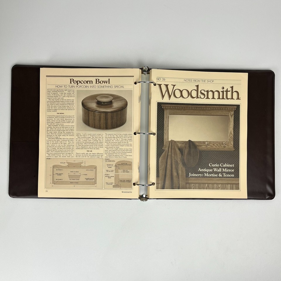 1 BINDER + Lot of Woodsmith Magazines - CHOOSE YOUR LOT, Empty Binder ...